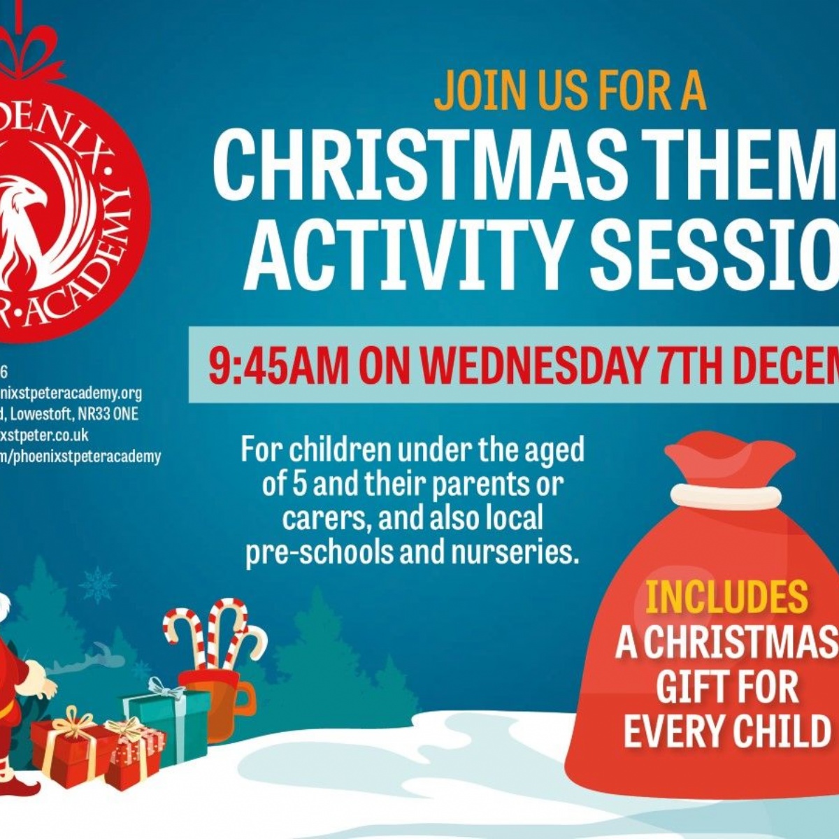 Phoenix St Peter Academy - Christmas Activity Session for Under 5s