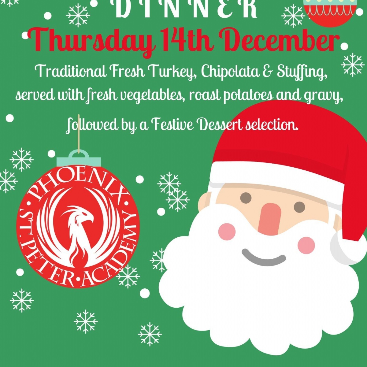 Phoenix St Peter Academy - Christmas Dinner Celebrations